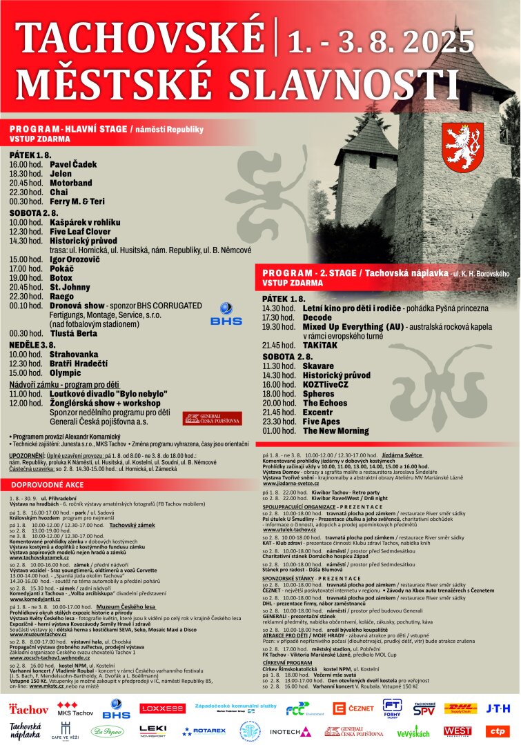 Tachovské městské slavnosti | Městské kulturní středisko Tachov